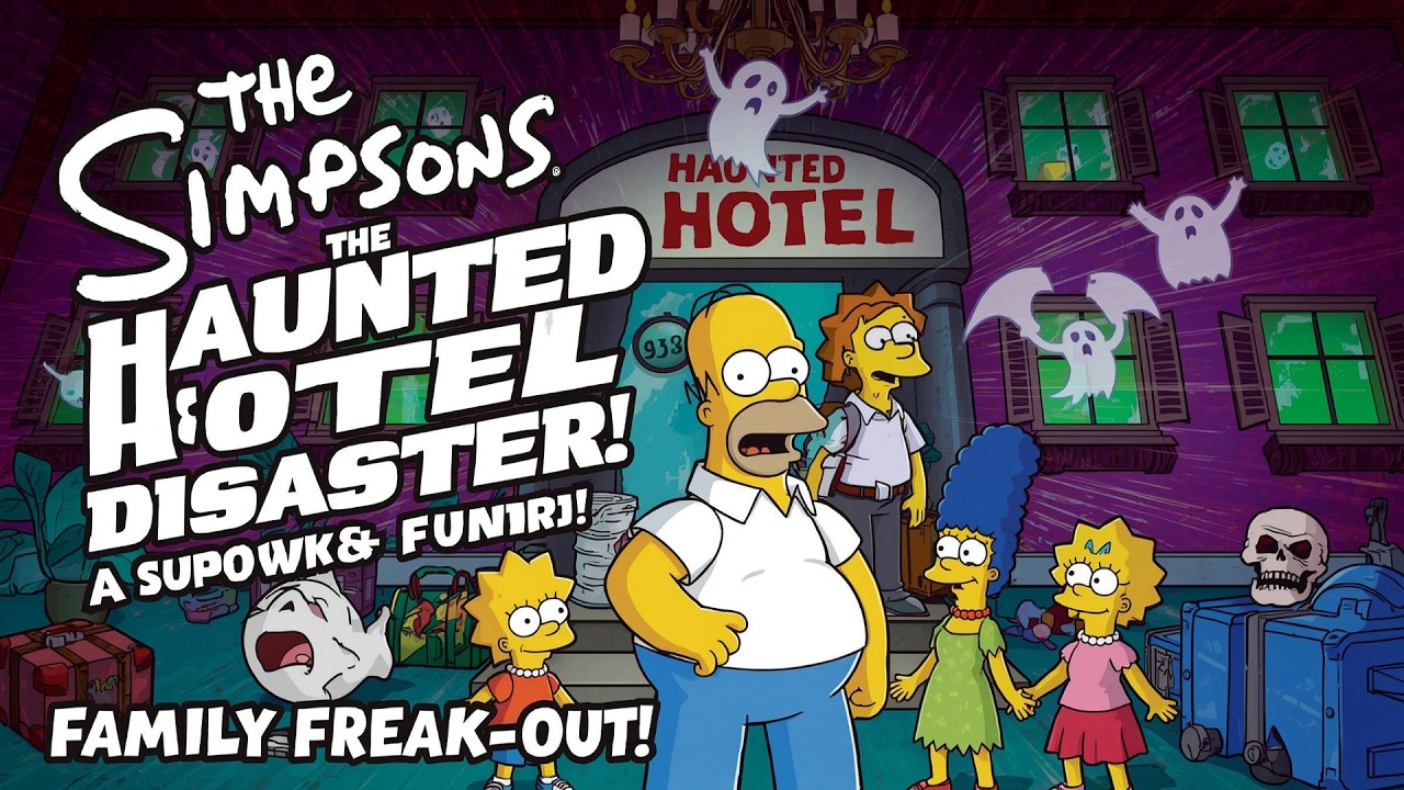 The Simpsons The Haunted Hotel Disaster! A Spooky & Funny Family Trip ...