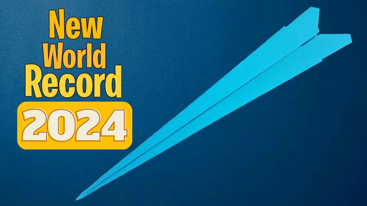 How To Make NEW WORLD RECORD PAPER AIRPLANE - Paper Airplanes That Fly ...