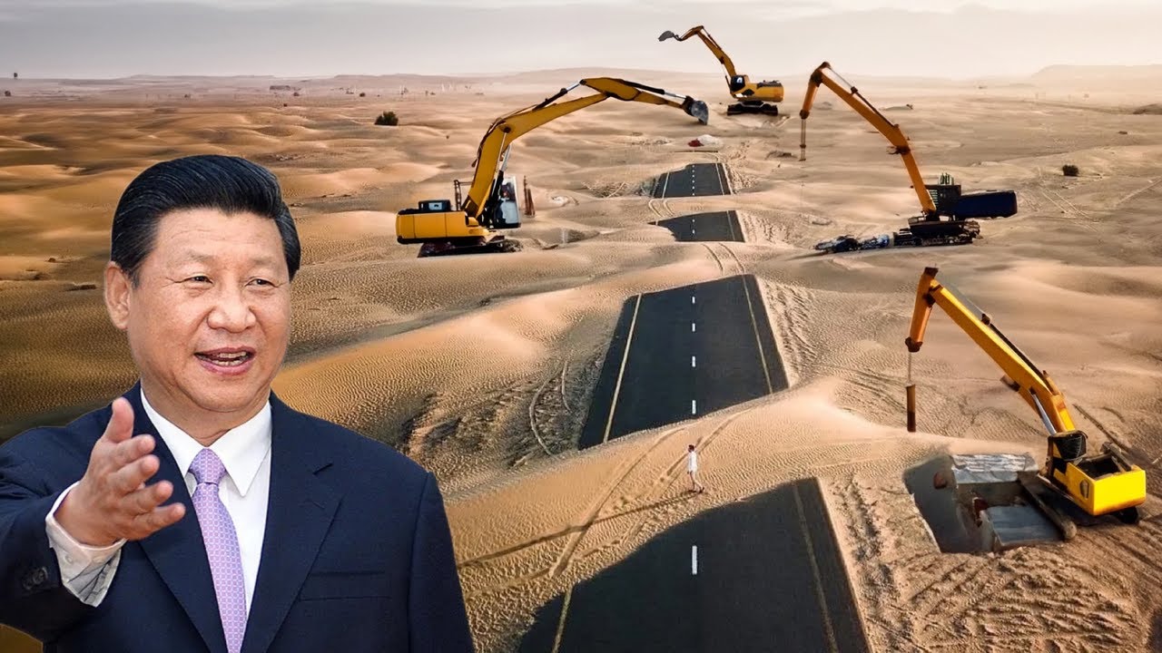 Crazy Chinese Mega-Project to Construct a 545 km Highway in the Desert ...
