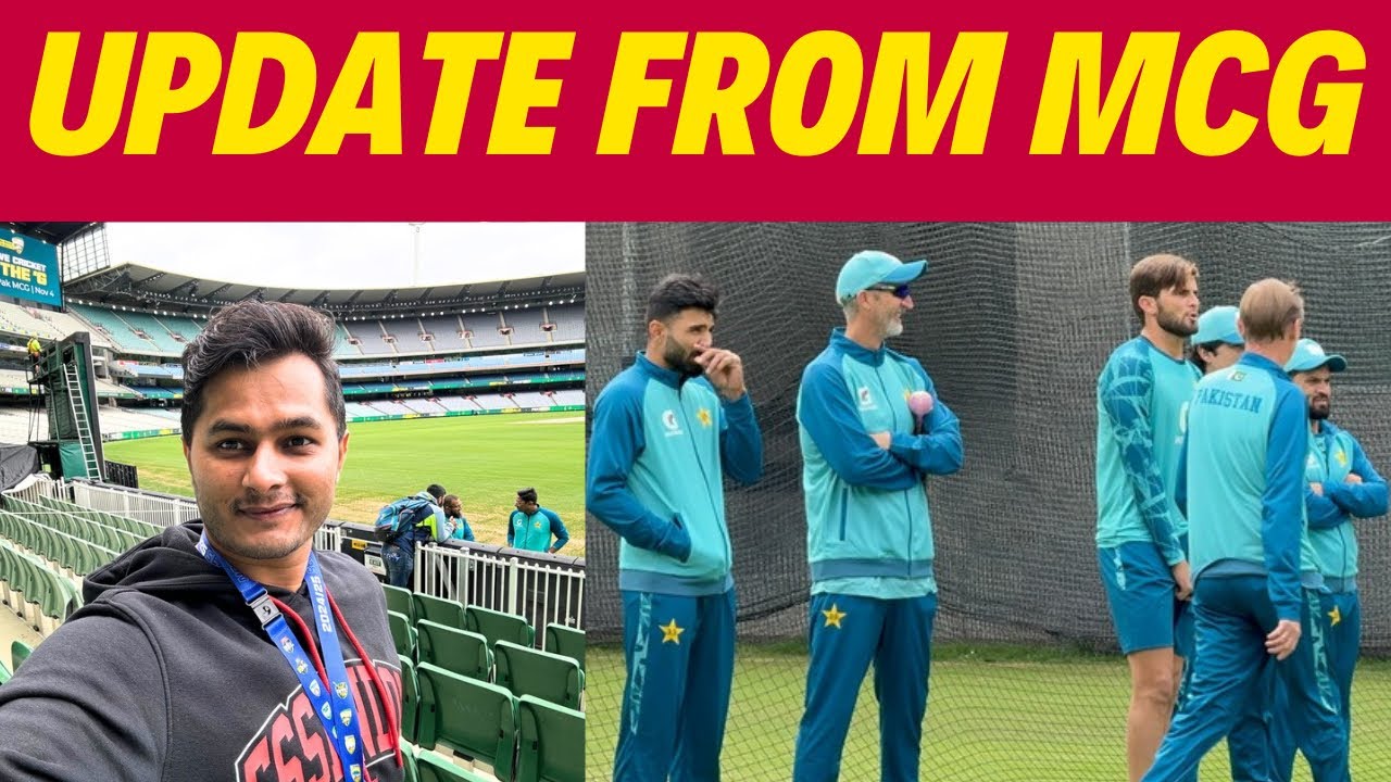 Live 🛑 update first day of training #mcg #ausvpak - YouTube