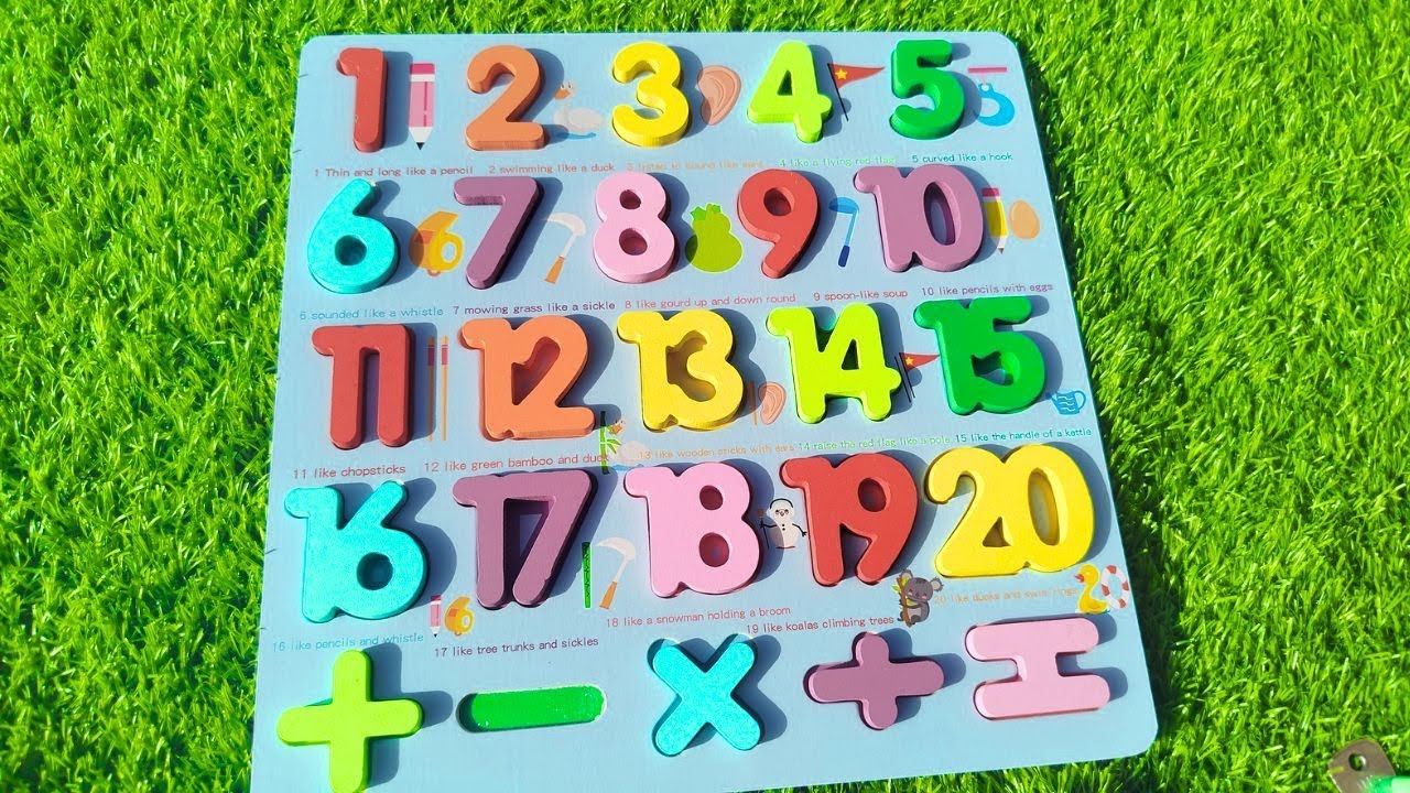 Best Learn Numbers & Counting 1 to 20, 123 puzzle, Preschool Toddler ...