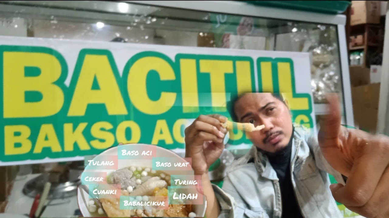 MAKAN LANGSUNG DI PUSATNYA BACITUL!! BASO ACI TULANG - YouTube