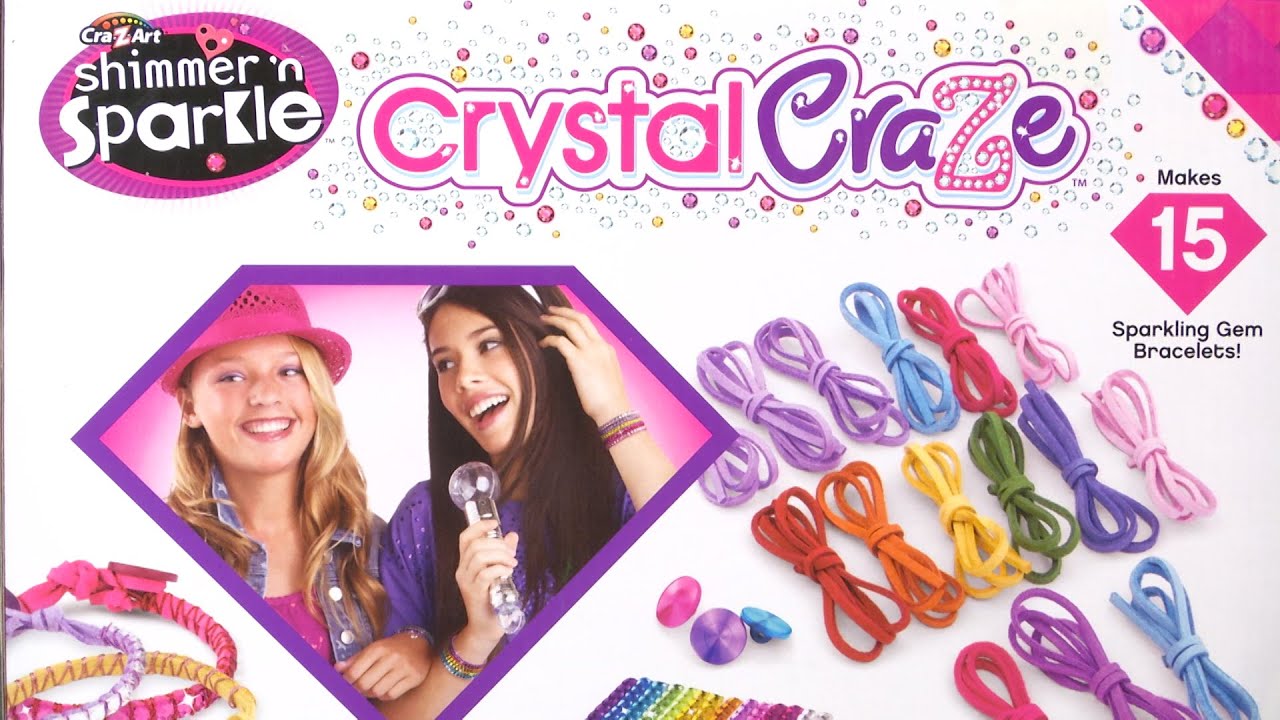 Crystal Craze Crystal Gem Bracelets from Cra-Z-Art - YouTube