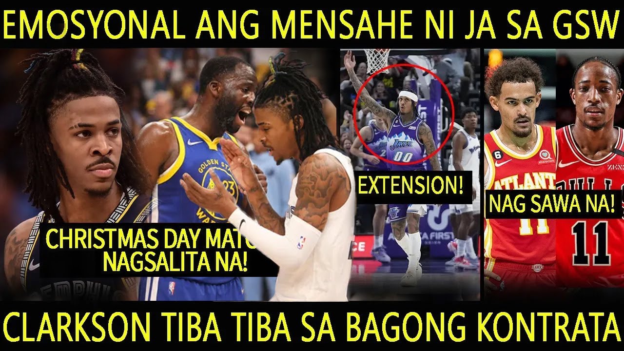 UNANG BESES MAGSALITA NI JA LABAN SA WARRIORS! YOUNG, DEROZAN AALIS SA ...
