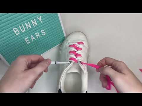How to Tie Shoes- Bunny Ears Method - YouTube