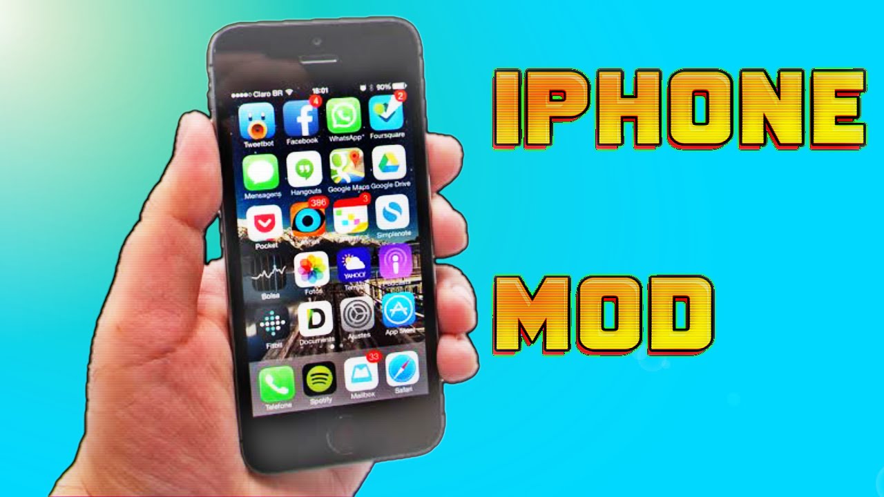 Mod iPhone °MEU MOD° ⚡MINECRAFT PE 0.14 - YouTube
