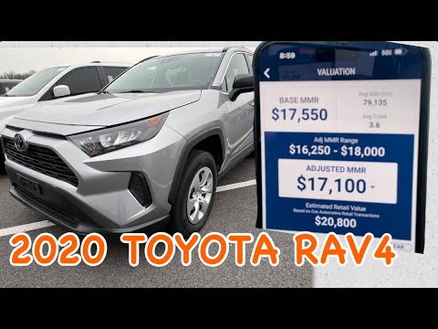 HOW TO SCAN A CAR TO KNOW THE PRICE AT AUCTION 2020 TOYOTA RAV4 - YouTube