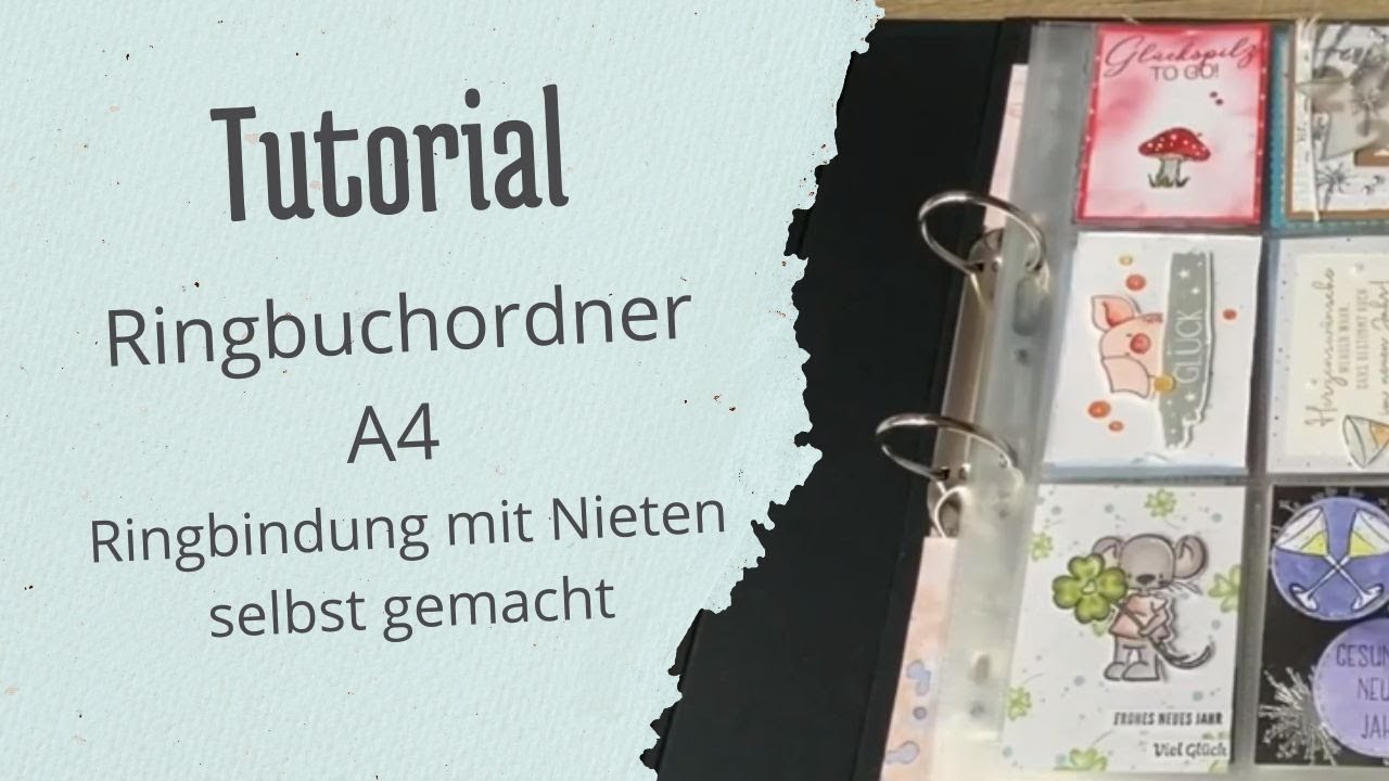 Anleitung | Ringbuchordner A4 selbst gemacht - YouTube