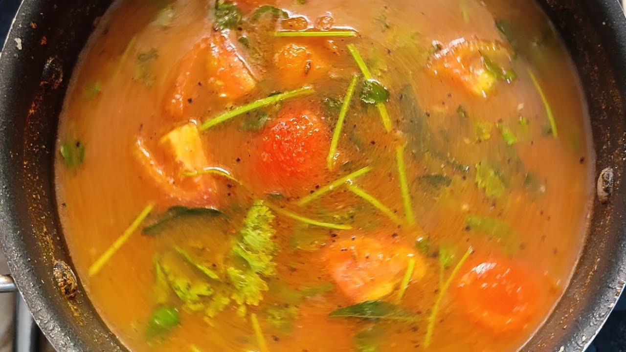 How to make simple rasam in 5 mins #cooking #food #curry #rasam - YouTube