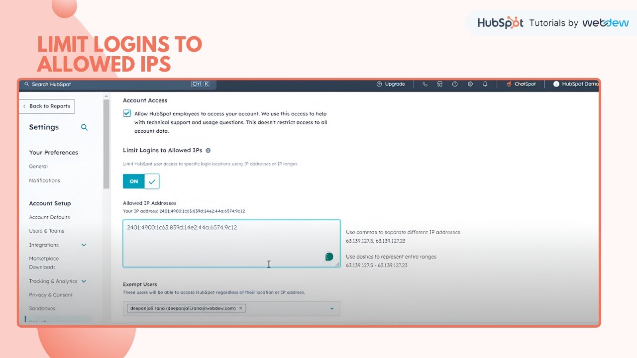 How to Limit Logins to Allowed IPs - YouTube