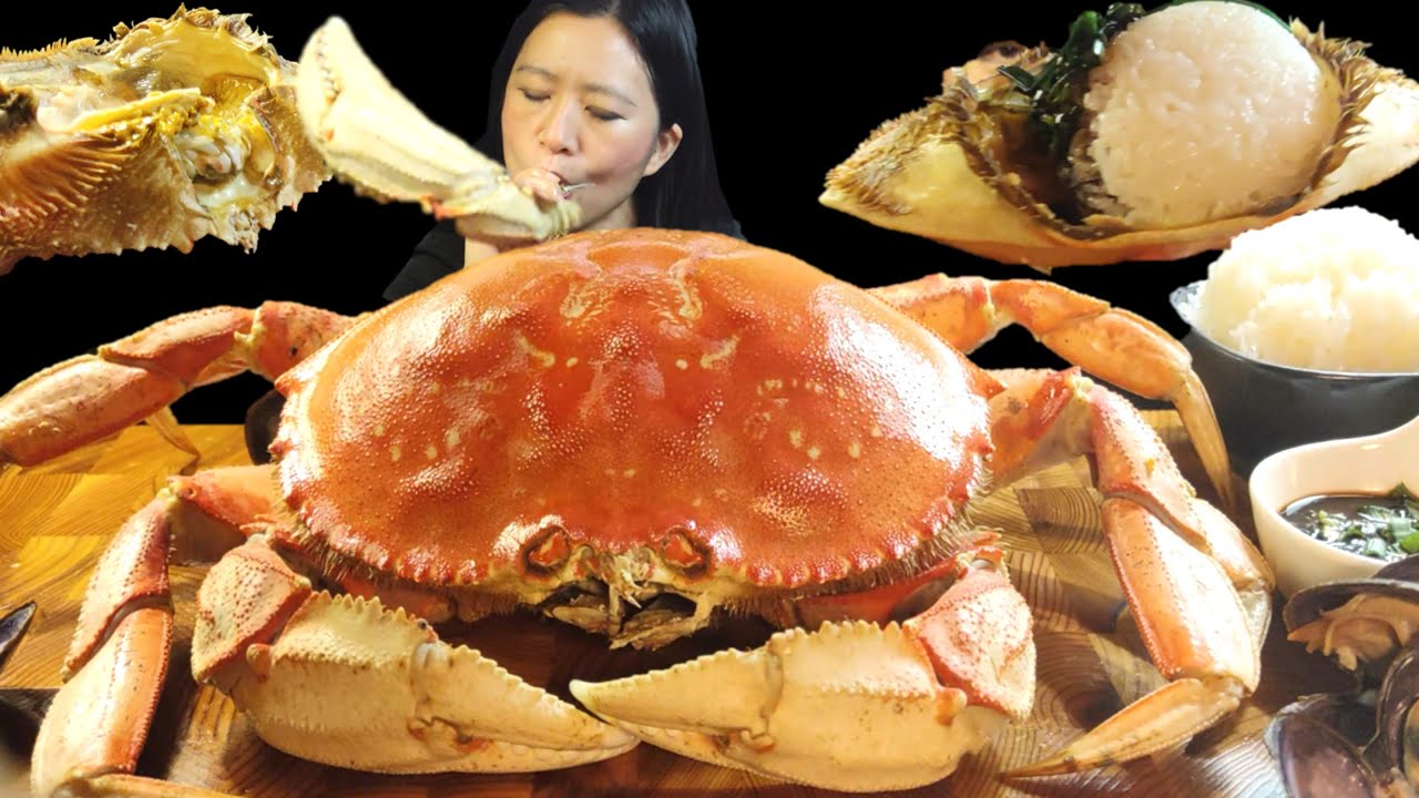 ASMR MUKBANG | GIANT CRAB SEAFOOD BOIL(No Talking) - Eating Show - YouTube