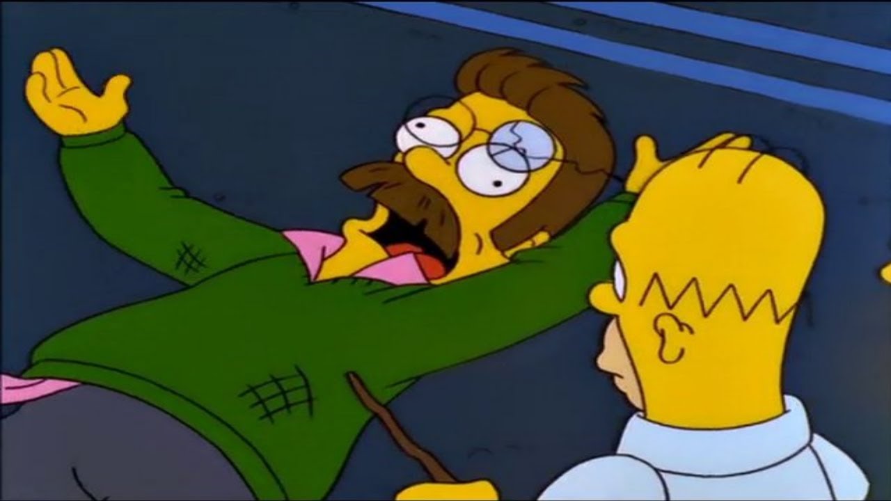 ned flanders fucking dies - YouTube