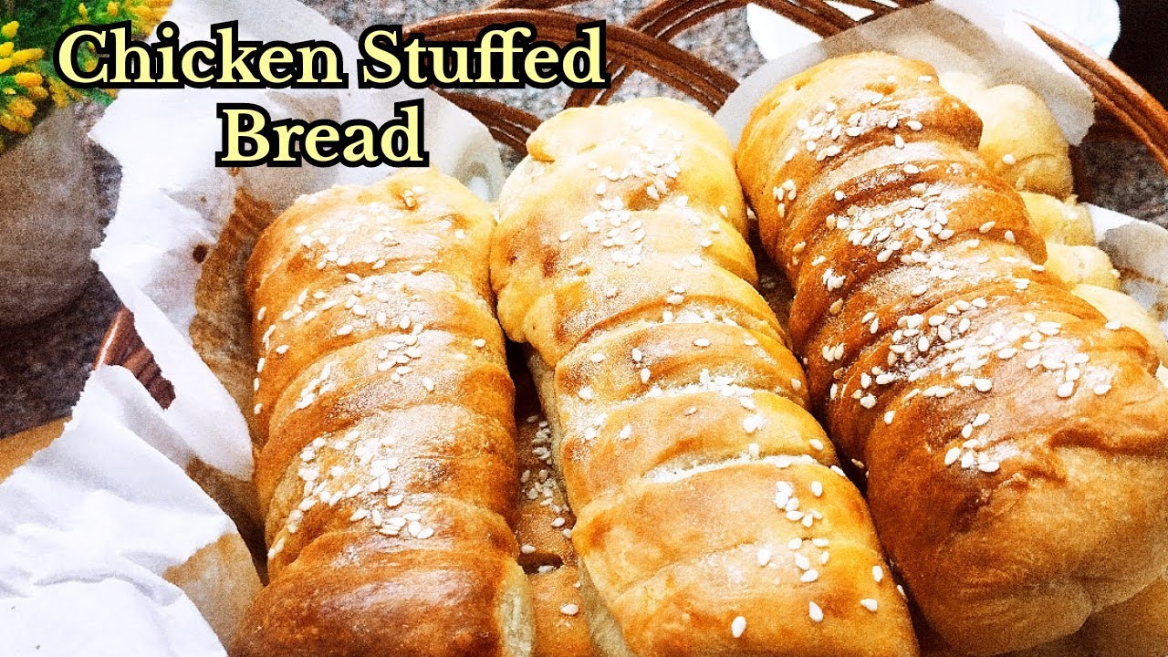 Chicken Bread Recipe 😋 Home made Chicken Stuffed Bread | - YouTube