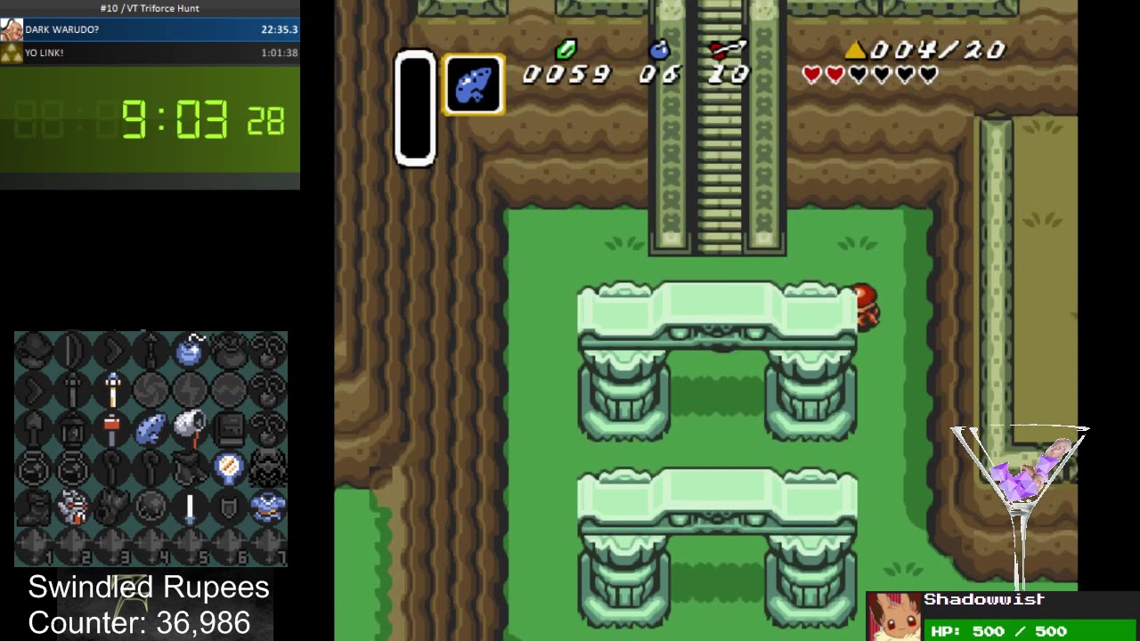 ALttP Randomizer VT Triforce Hunt (12-3-2017) - YouTube