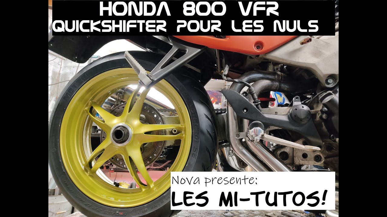 Installation d'un Quick shifter et un GIPRO sur Honda VFR 800 FI (EN ...