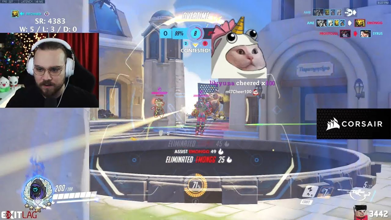 ml7 vs Emongg + Flats! nsane Ana Rialto Gameplay Overwatch Season 31 ...