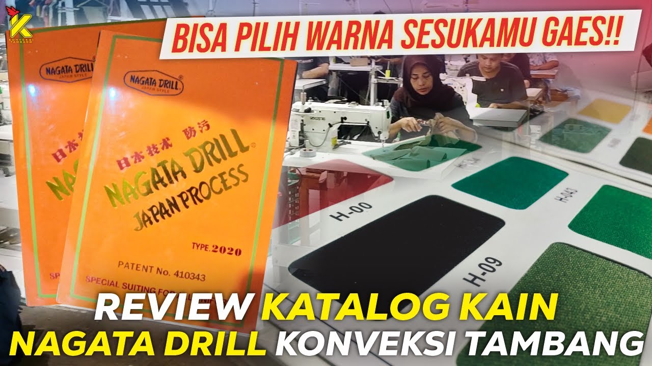 PABRIK KONVEKSI‼️ Review Katalog Kain Nagata Drill Konveksi Tambang ...