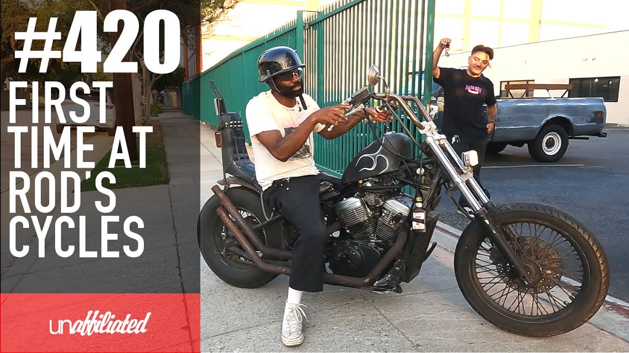 #420 - First Time At Rod's Cycles - YouTube
