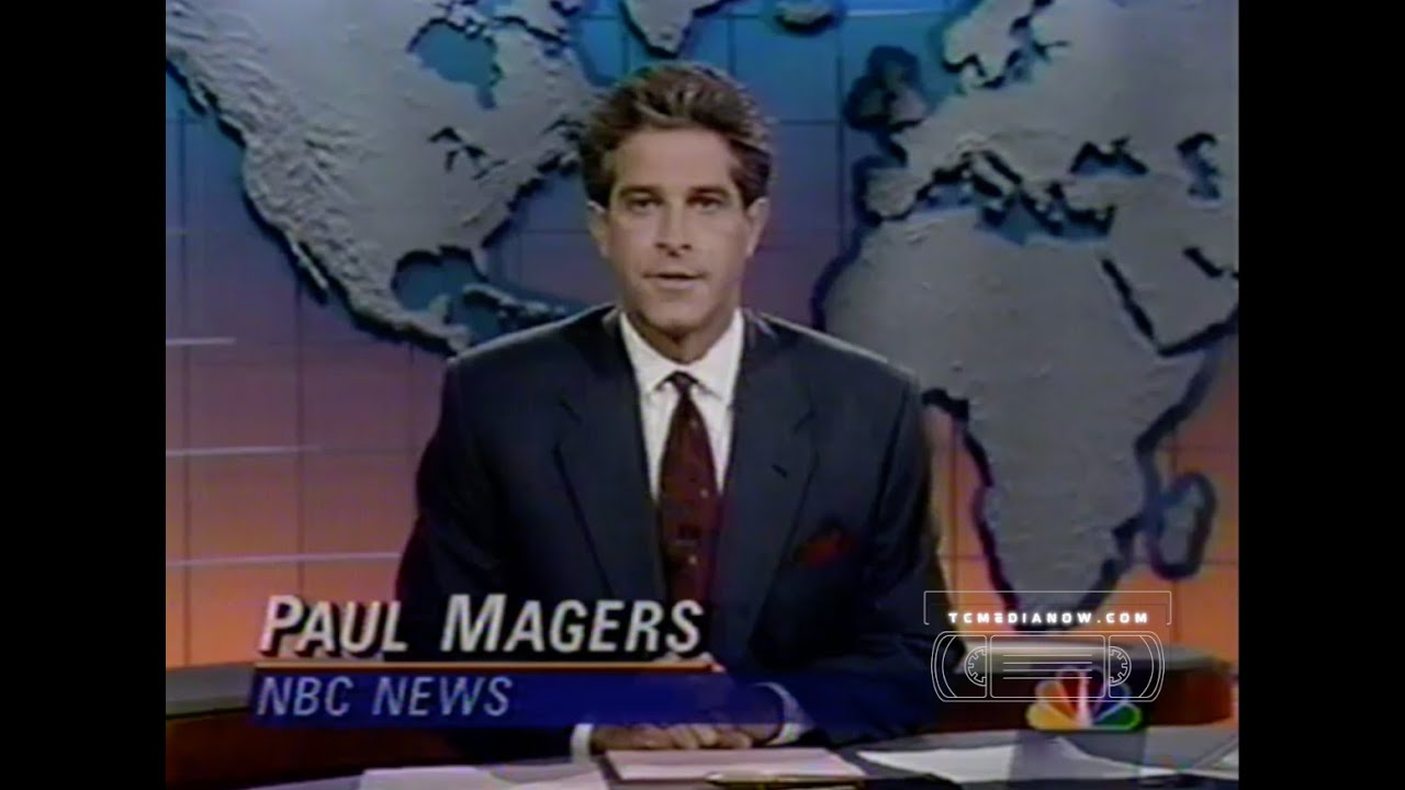 NBC Sunrise anchored by Paul Magers, taped off KARE April 10, 1992 ...
