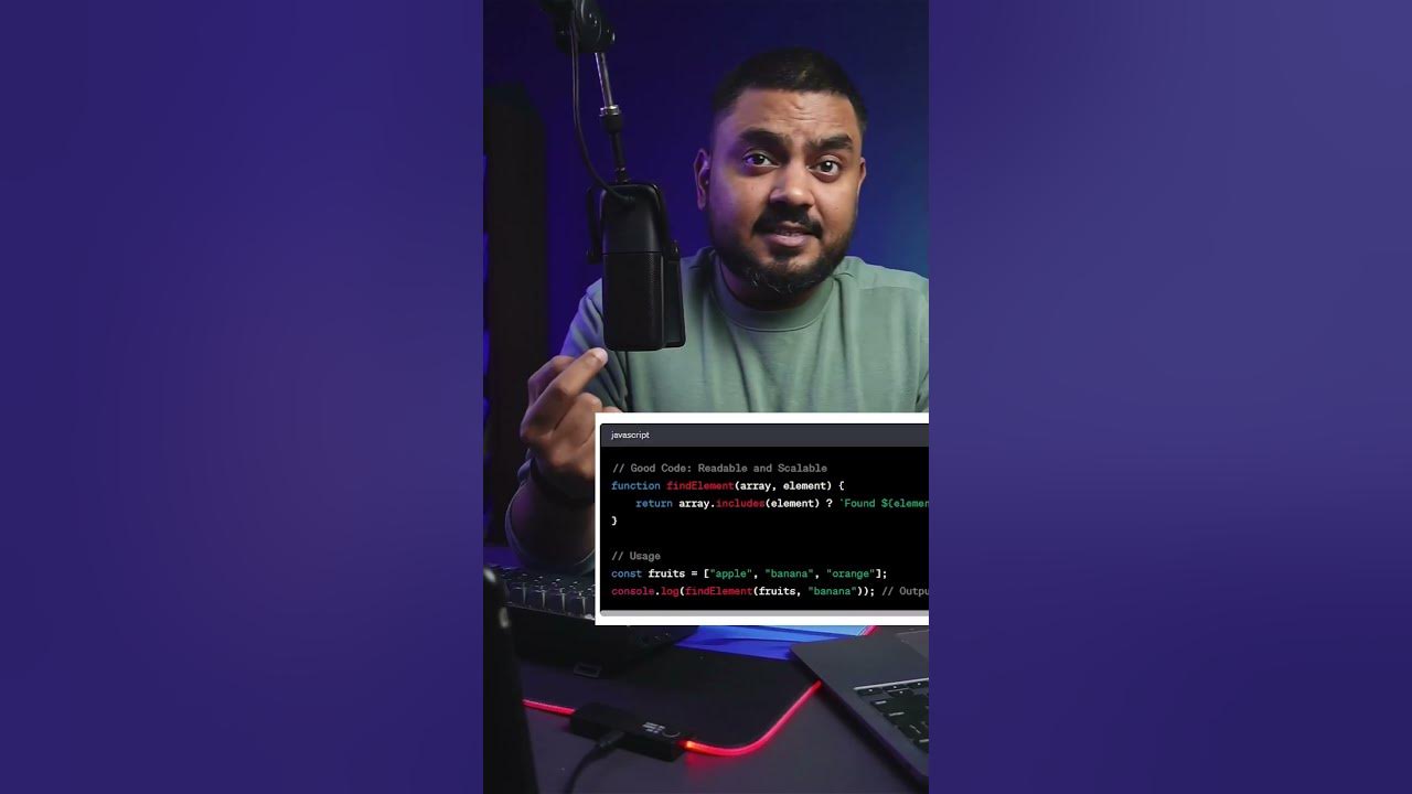 Good Code VS Bad Code #shorts #trendingshorts #techshorts #JS - YouTube