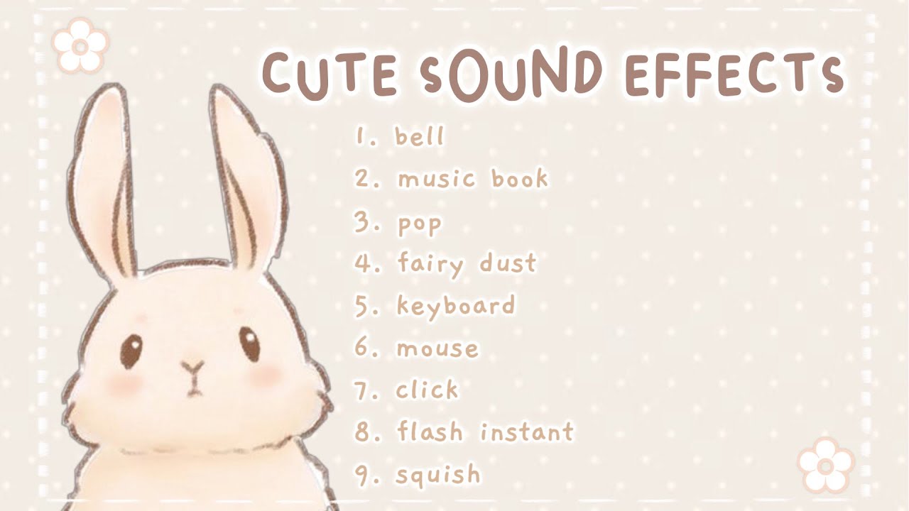 aesthetic / cute sound effects pack || no copyright 💌 - YouTube