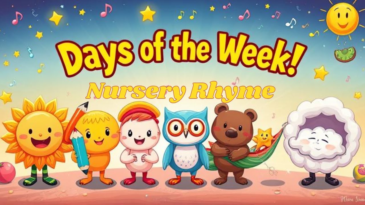 Days of the week | Nursery Rhymes and Kids Songs | Nursery Rhymes of ...