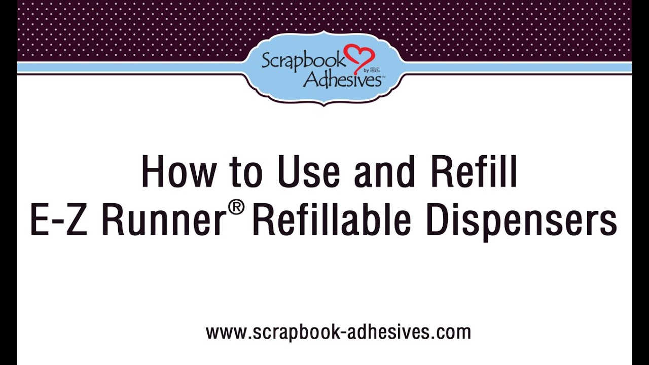 How to Use and Refill the E-Z Runner Refillable Dispenser - YouTube