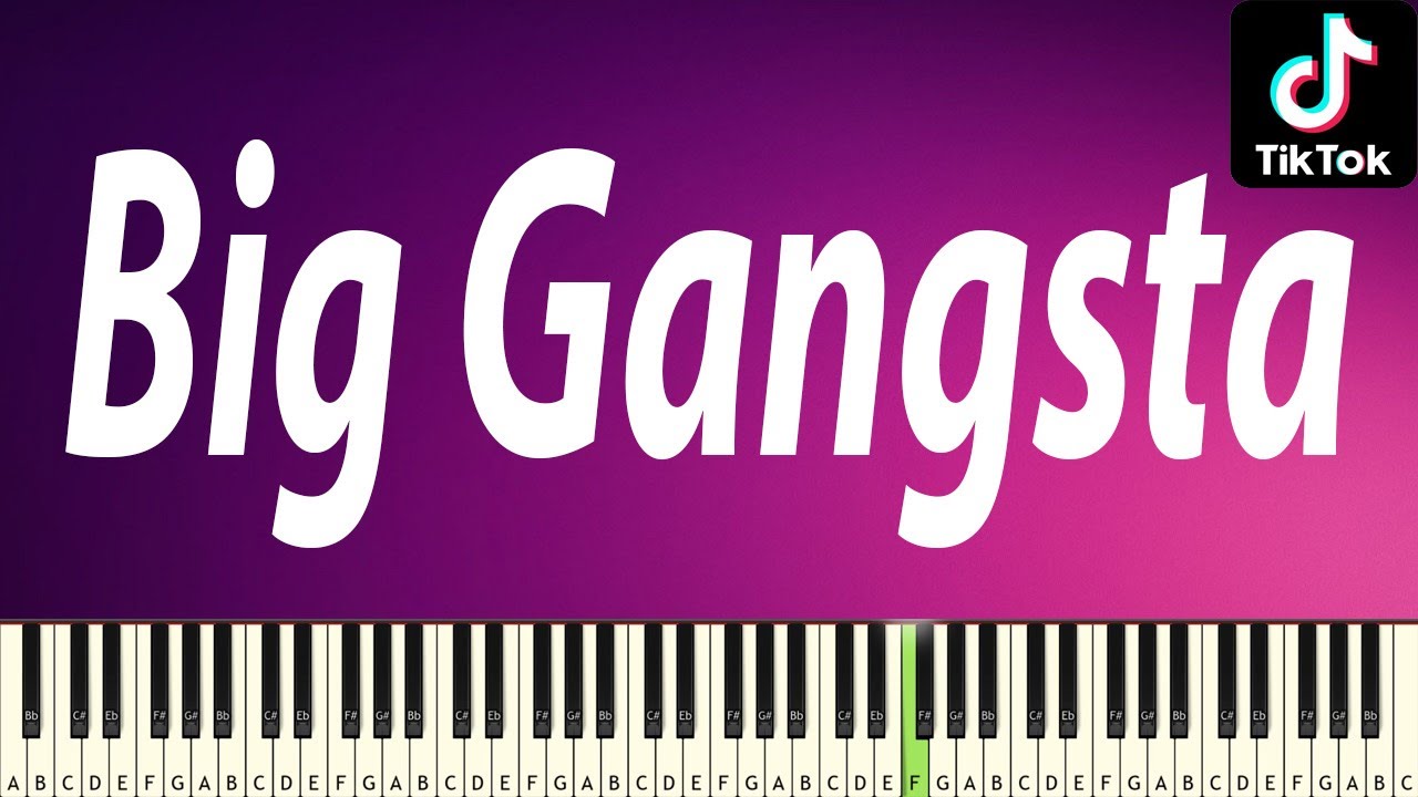 Kevin Gates - Big Gangsta (Popular On TikTok) - EASY PIANO TUTORIAL ...