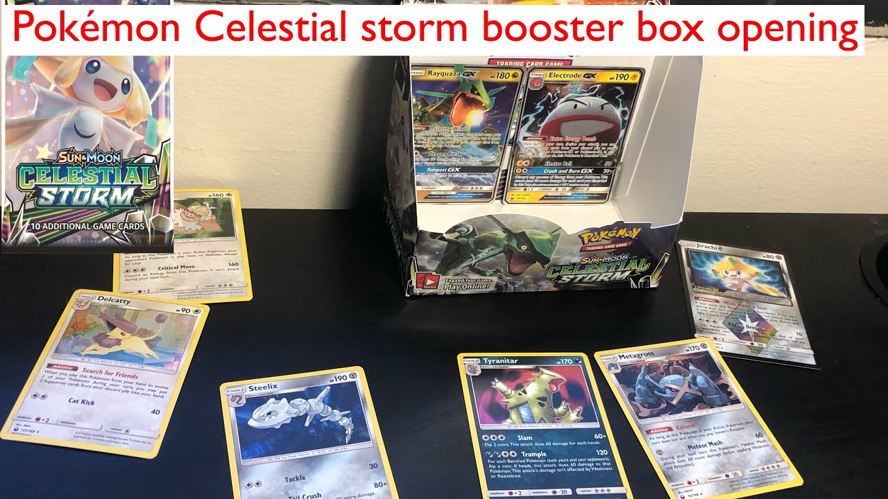 Opening a celestial storm booster box - YouTube