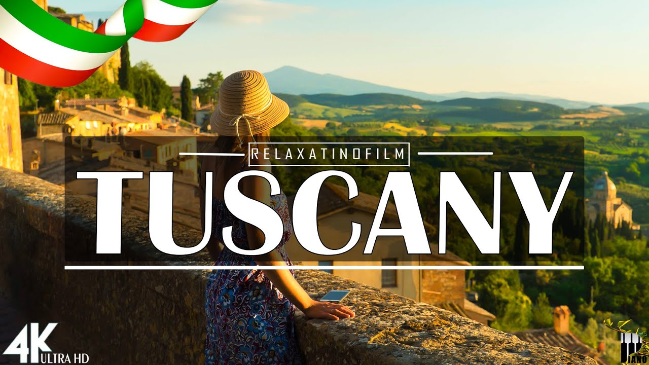 Beautiful Tuscany 4K • Relaxing Italian Music, Instrumental Romantic ...