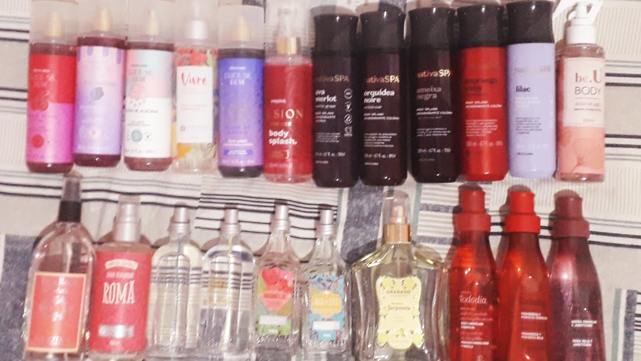 Coleção de body splash e spray perfumado - YouTube