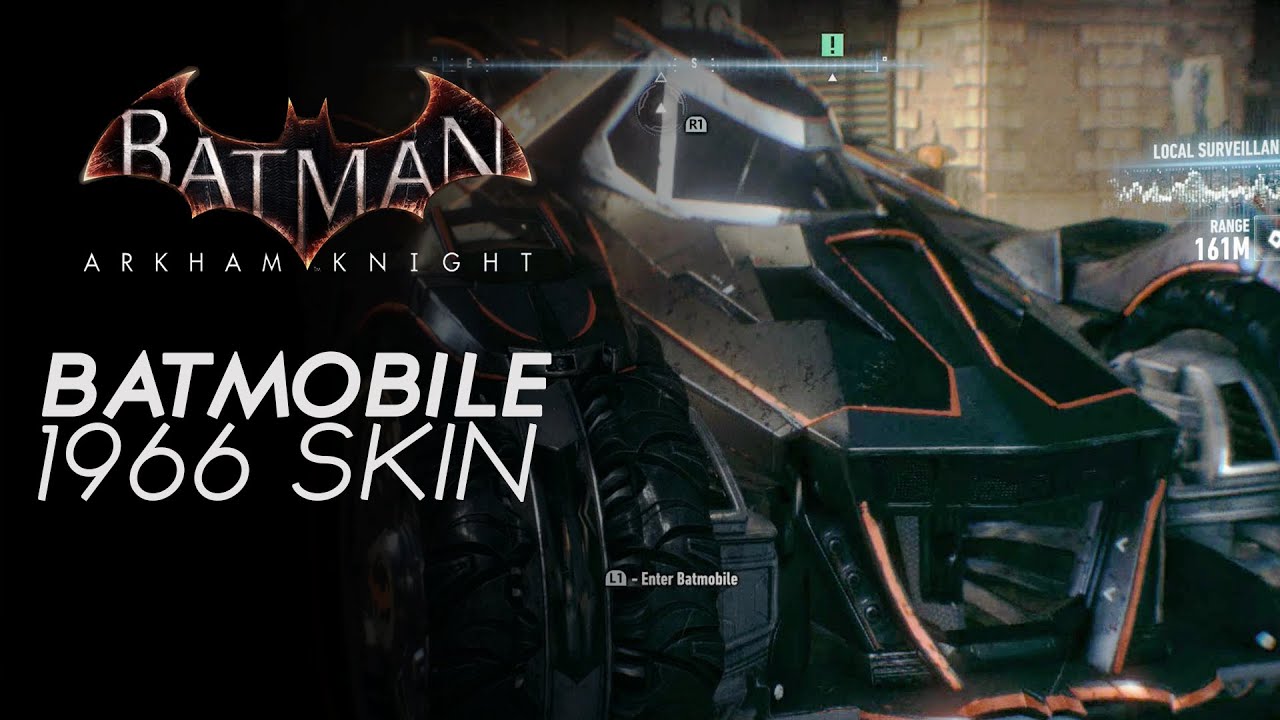 Batman Arkham Knight - Classic TV Batmobile Skin (Gameplay) Batmobile ...