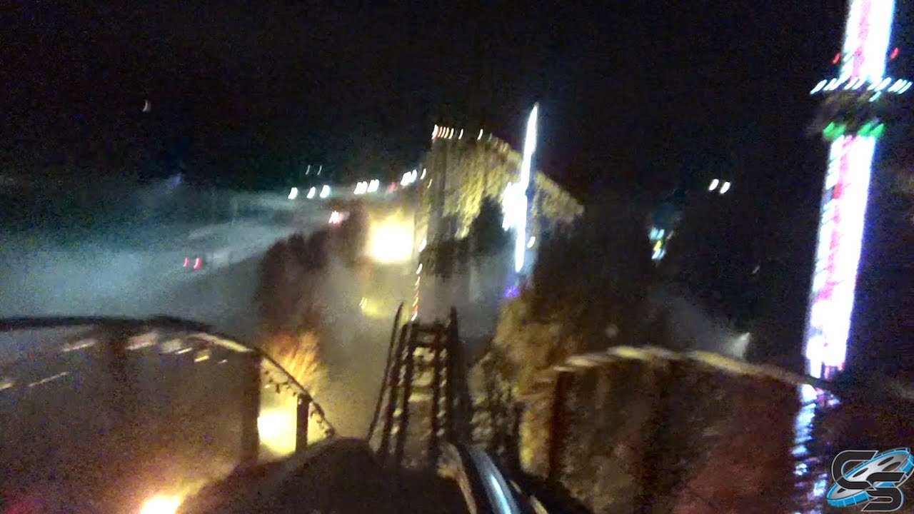 Timber Terror BACKWARDS Night POV Silverwood Theme Park - YouTube