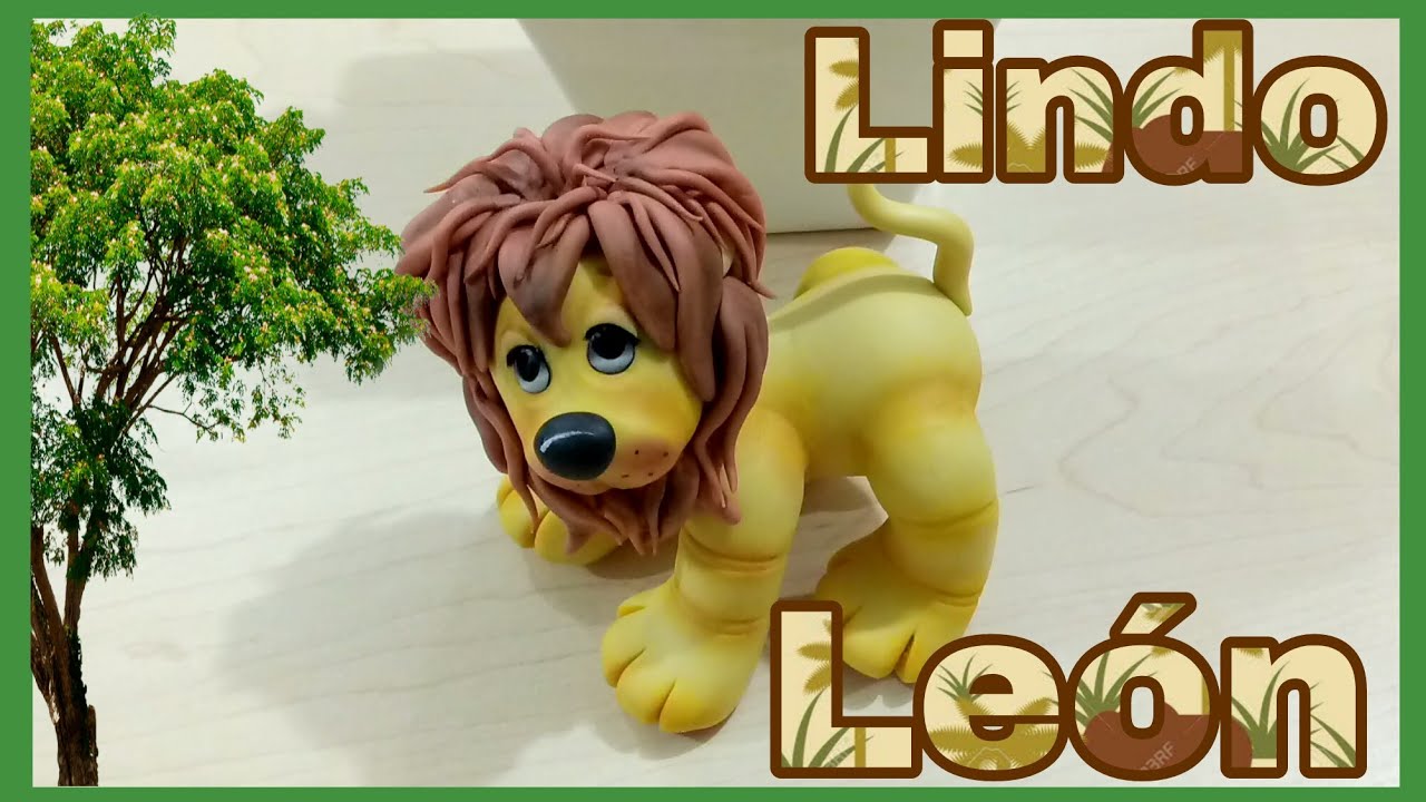 DIY León | como hacer un león | Porcelana fría | Manualidades Faciles ...