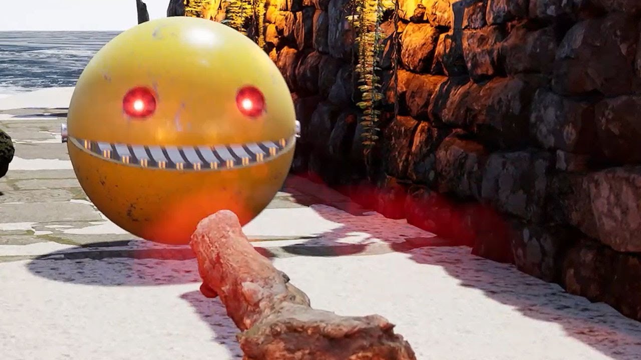 Pacman, Walking Robot Pacman, and Mecha Dog Face Off Against Powerful ...