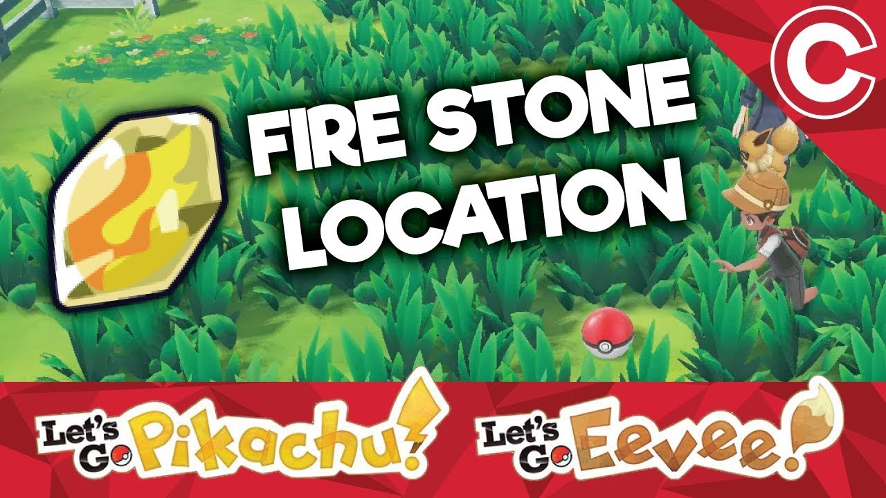 Where To Find a Fire Stone in Let's Go Pikachu/Eevee - YouTube