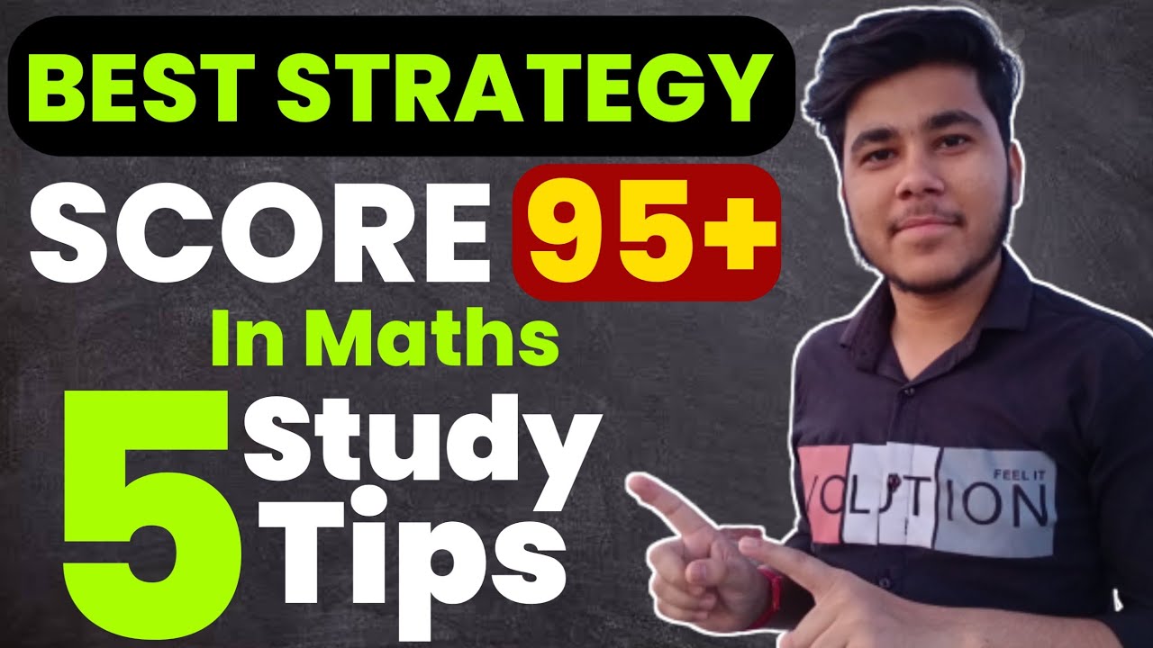 Best Strategy Score 95+ in Maths Board | 5 Study Tips #studytips - YouTube