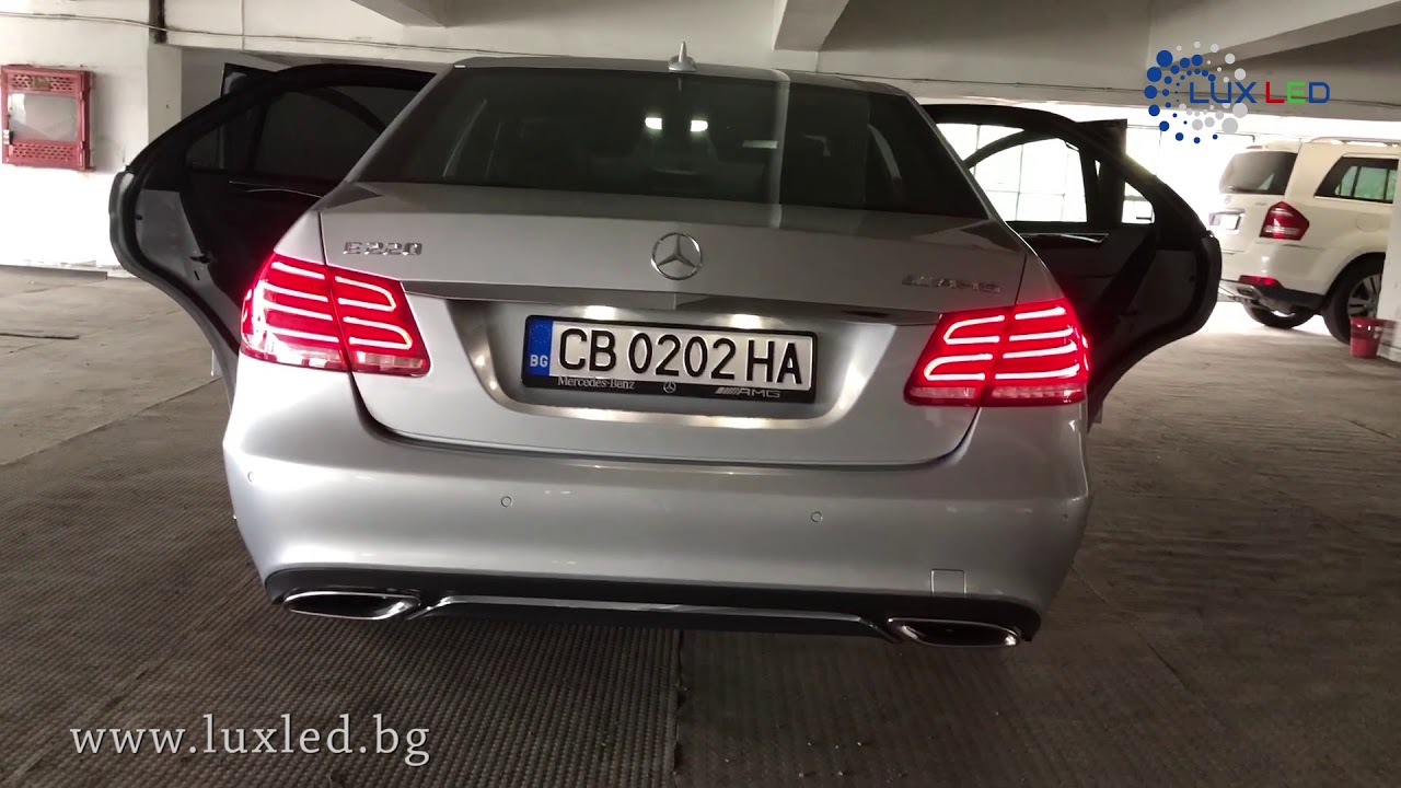 Mercedes W212 LED Interior by LUX LED - YouTube