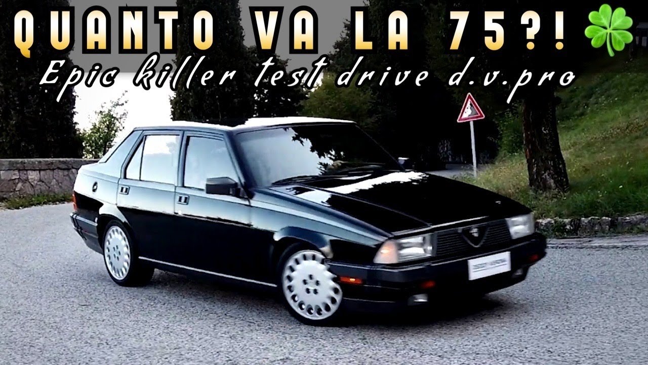 SPECIALE ALFA ROMEO 75 - Milano Test Drive - YouTube