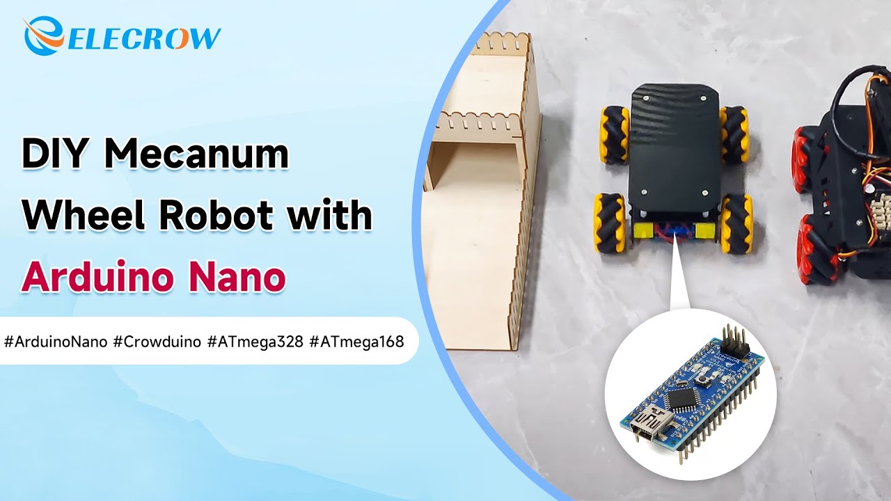 Diy Mecanum Wheel Robot With Arduino Nano Crowduino Project Youtube
