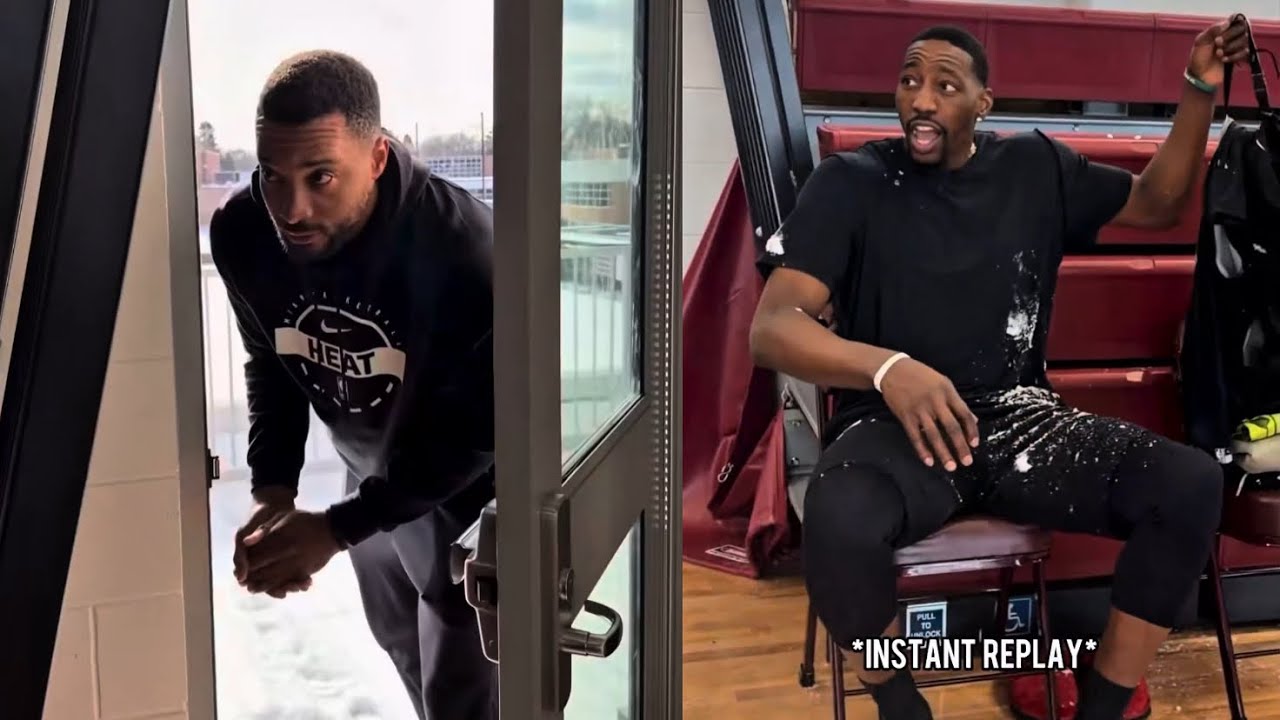 Norman Powell threw a snowball at Bam Adebayo and started a war 🤣 - YouTube