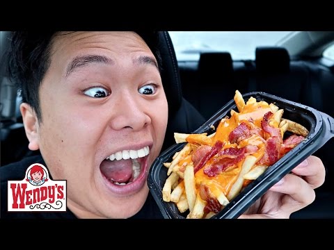 WENDY'S SRIRACHA BURGER AND FRIES TASTE TEST!!!