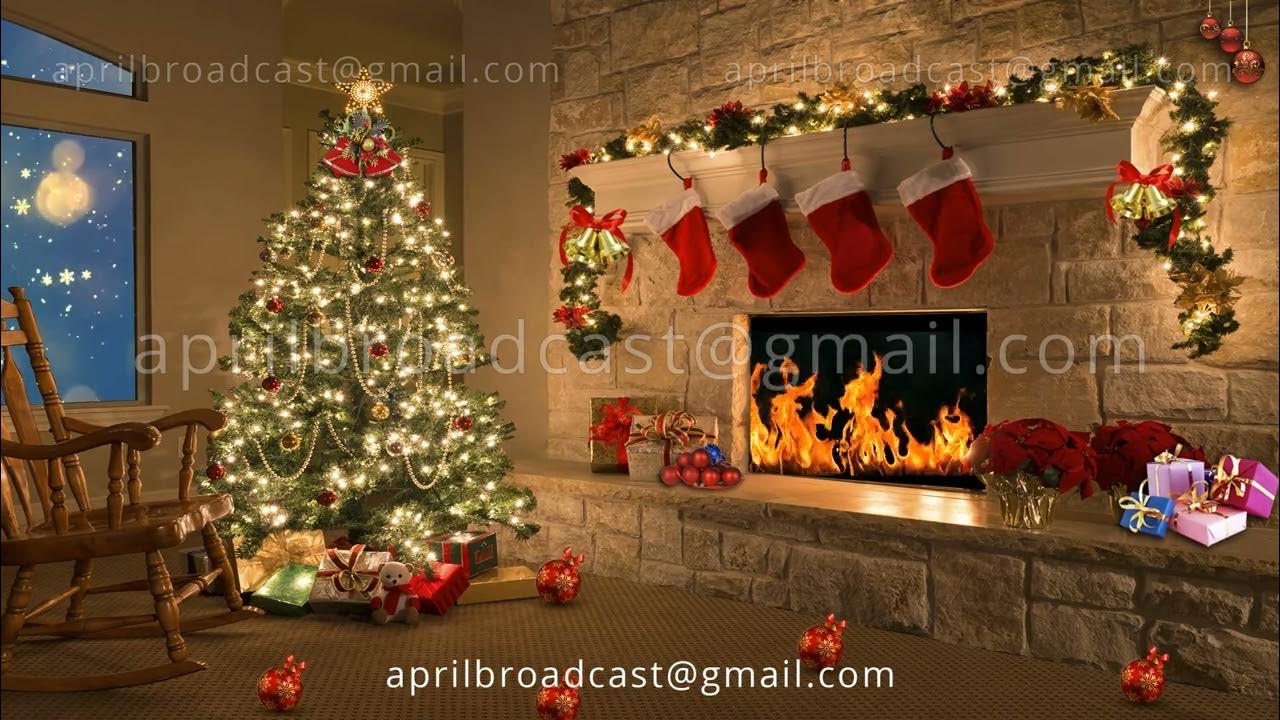 Happy Holidays TV Studio Set11-Virtual Green Screen Background Loop ...