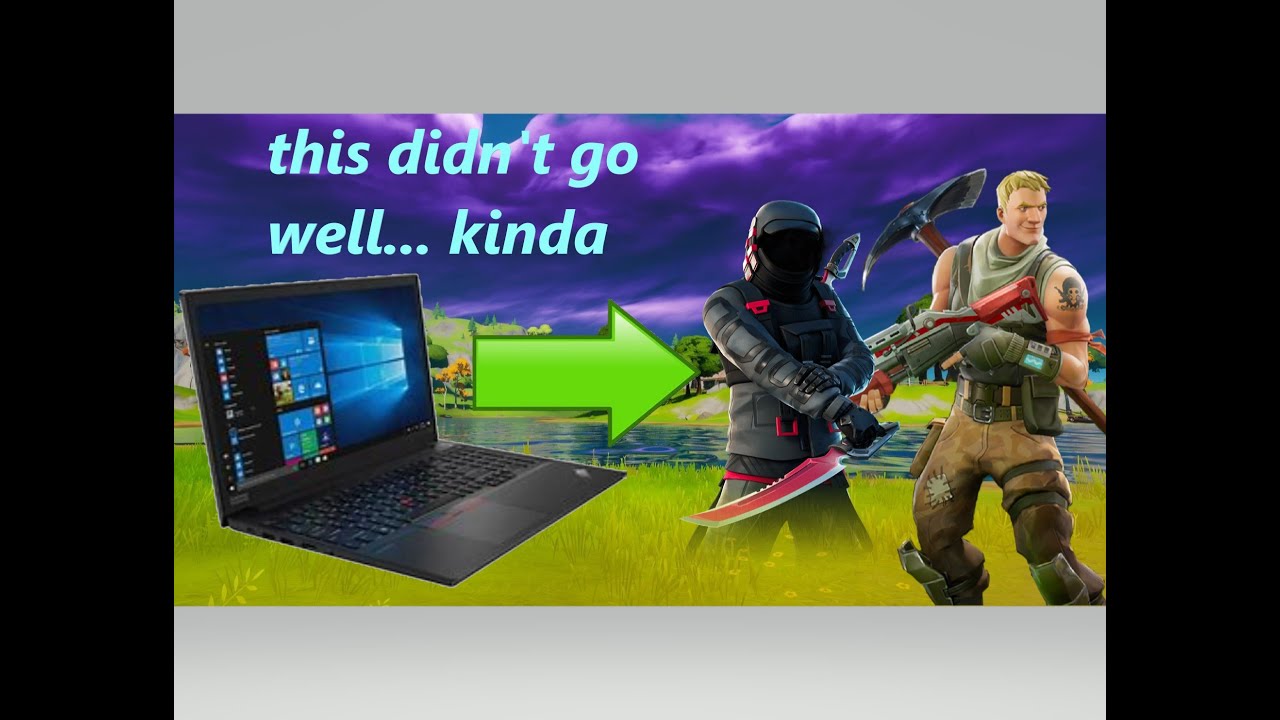 First time playing on laptop pt 2/ Fortnite - YouTube