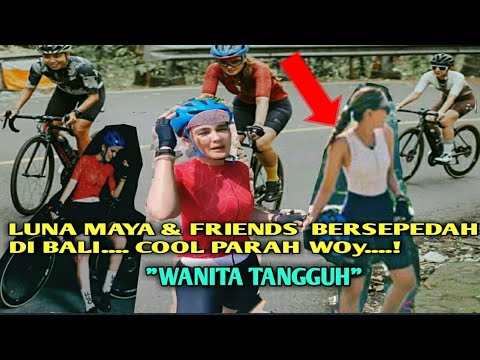 LUNA MAYA BERSEPEDAH DI BALI BERSAMA PARA SAHABAT. LUNA MAYA COOL VERSI CEWEK...! KEREN PARAH WOY...