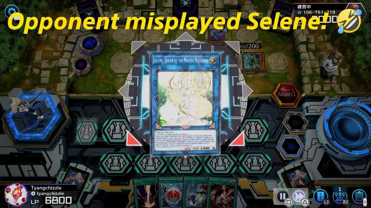 Yu-Gi-Oh! Master Duel - opponent misplayed Selene Queen Of The Master Of Magicians - YouTube