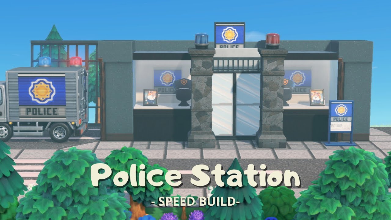 Police Station - Speed Build - Animal Crossing New Horizons - YouTube
