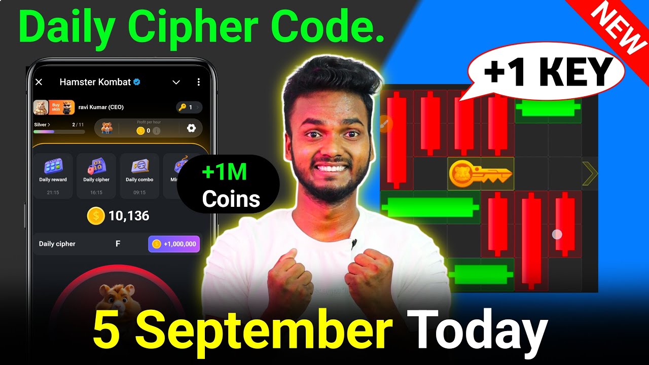 5 September Mini Game Puzzle & Daily Cipher Hamster Kombat | Mini Game ...