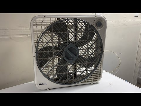 1996 Holmes Box Fan model HABF-25 - YouTube