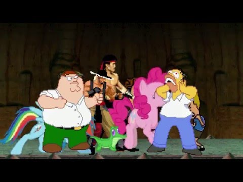 AN Mugen Request #334: Peter, R. Dash, Kung Lao & Liu Kang VS Homer, Beavis, Butthead & Pinkie Pie